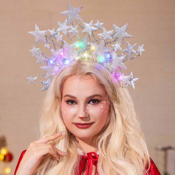 Accessories | Light Up Star Headband Led Stars Crown Headbands Party ...